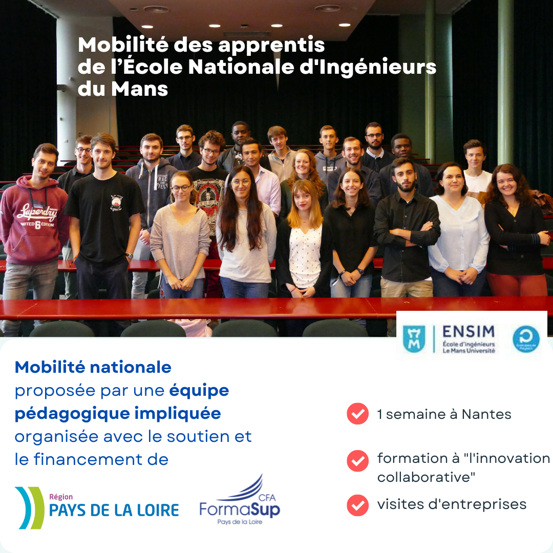 Les apprentis ingénieurs de l'ENSIM en mobilité à Nantes pour la ...